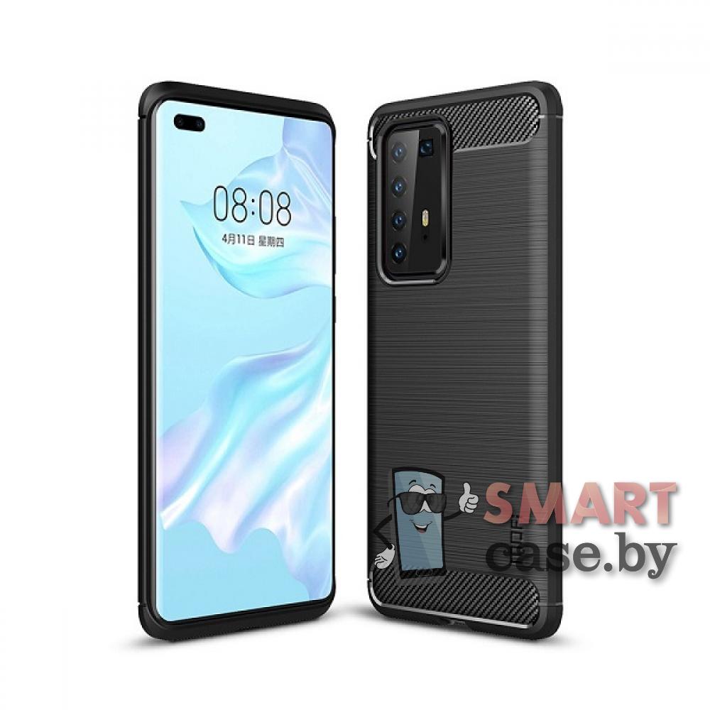 Купить карбоновый чехол MOFI для Huawei P40 Pro (Чёрный) в Минске